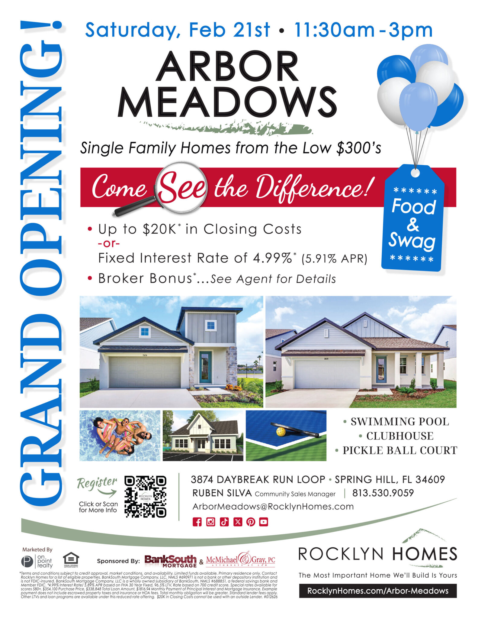 GRAND OPENING - Arbor Meadows - Rocklyn Homes